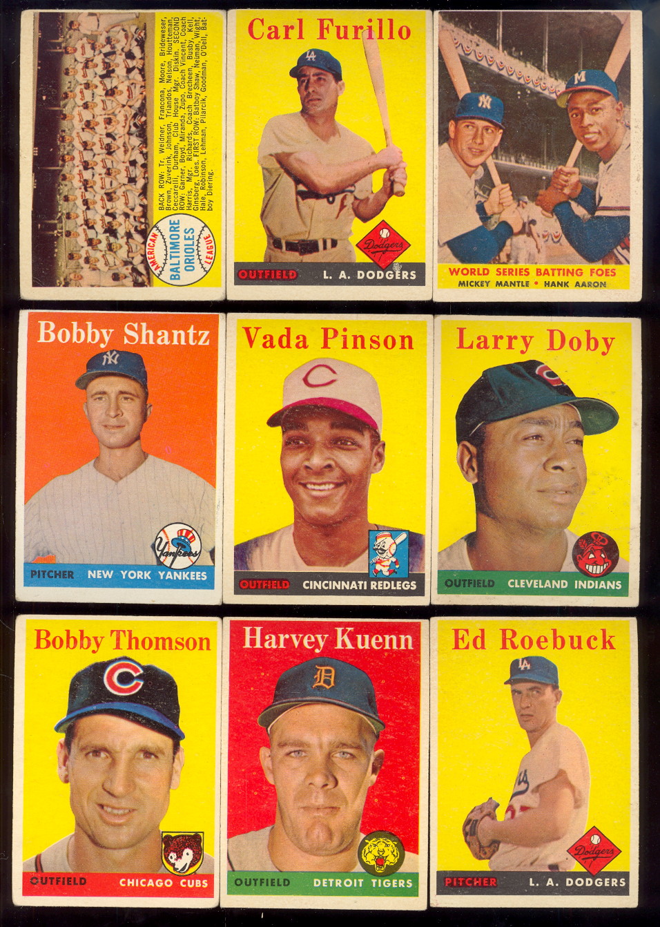 1958 Topps Baseball Cards
