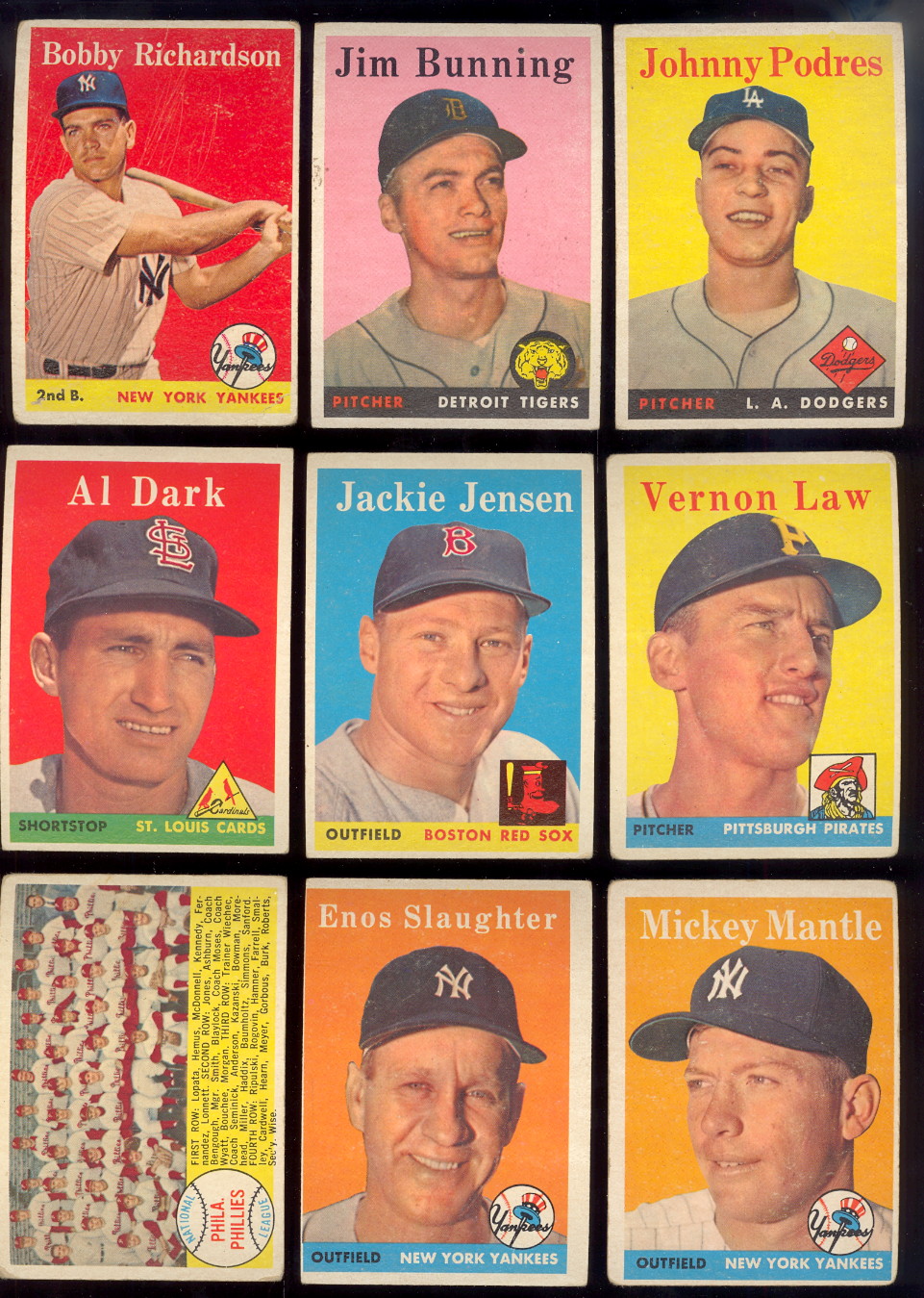 1958 topps baseball cards