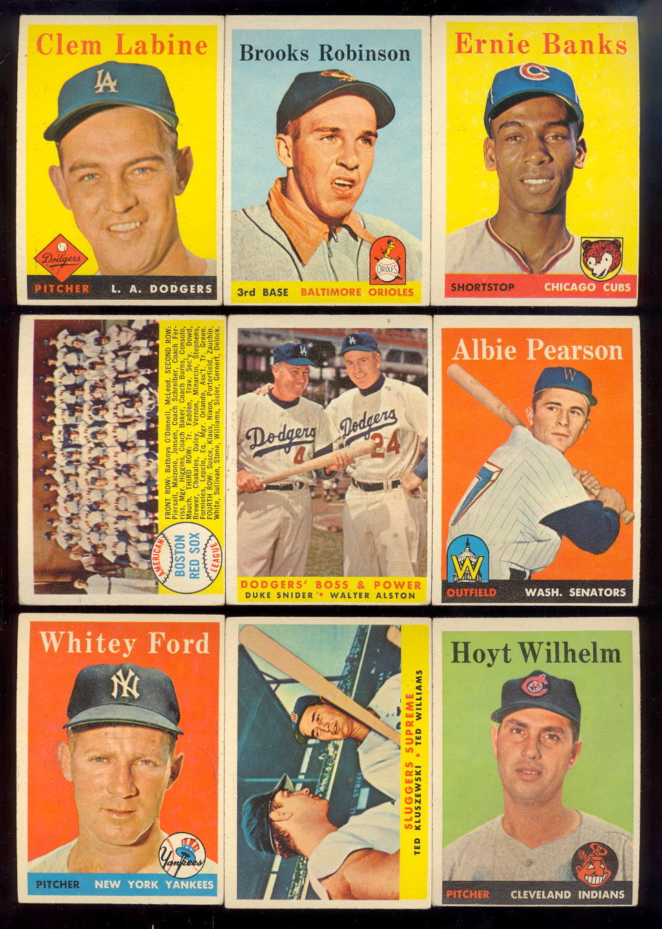 1958 topps baseball cards