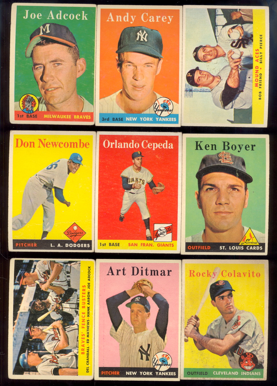1958 topps baseball cards