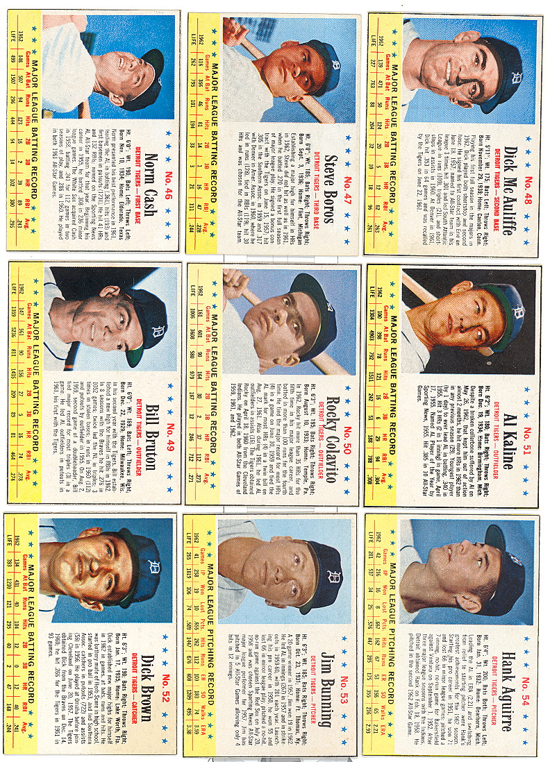 1963 POST COMPLETE SET