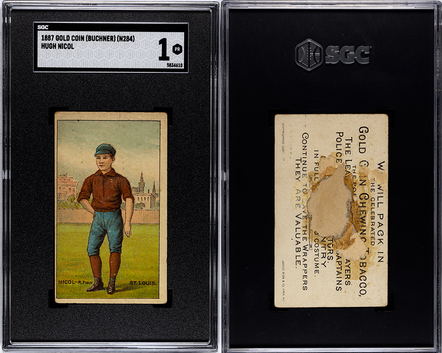N284 Buchner Gold Coin Baseball Cards