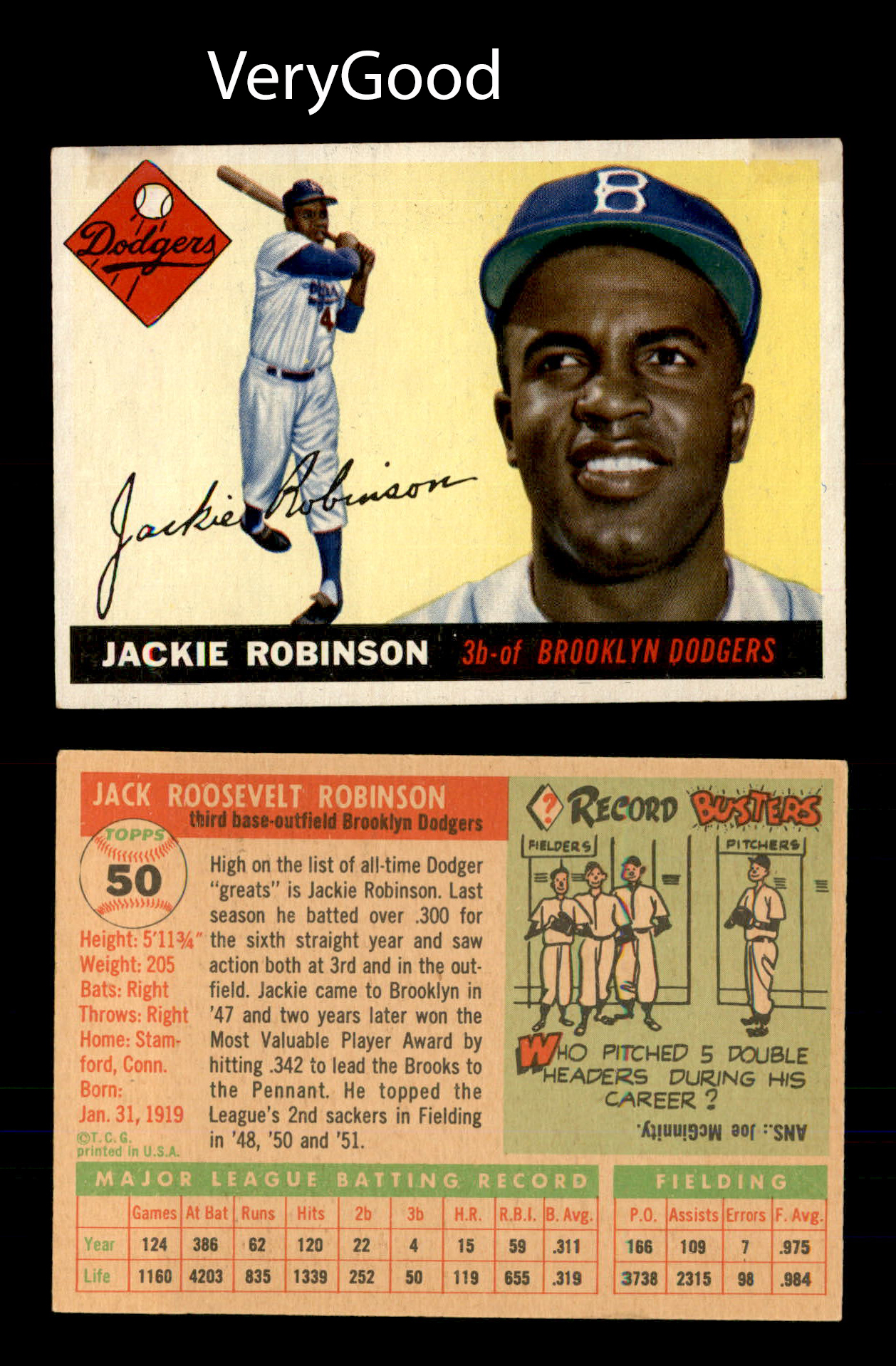 Buy 1955 Topps Baseball Cards, Sell 1955 Topps Baseball Cards, Dave's ...