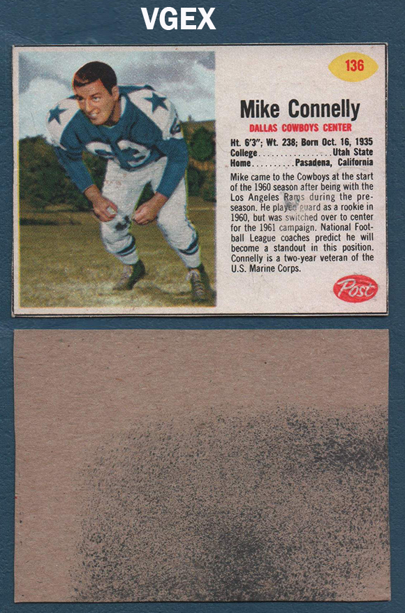 1962 Post Cereal Football, Buy football Cards | Buy Vintage football ...